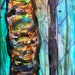 Blue Forest: Fine Art Print, Tree Painting - Etsy
