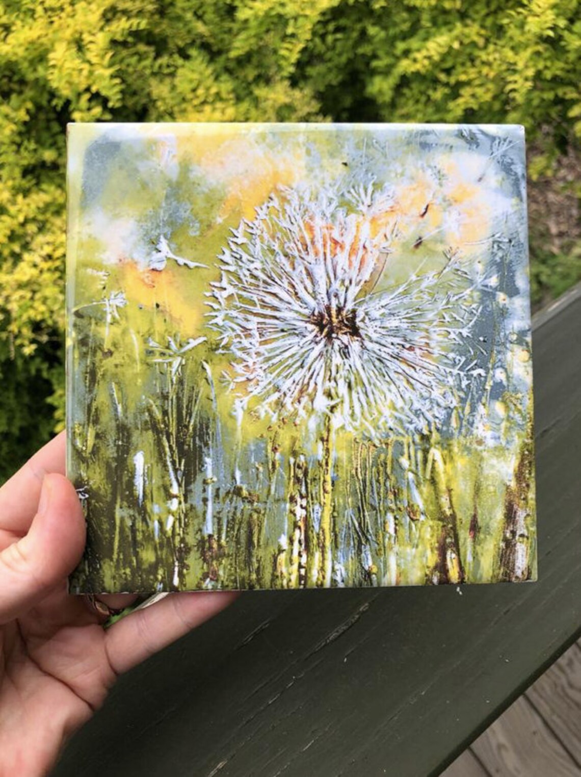 Dandelion Wish Ceramic Tile : Indoor and Outdoor Use - Etsy