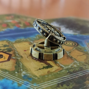 12 Polymer Resin Compass, Expedition Map Token, Scythe Encounter Tokens ...