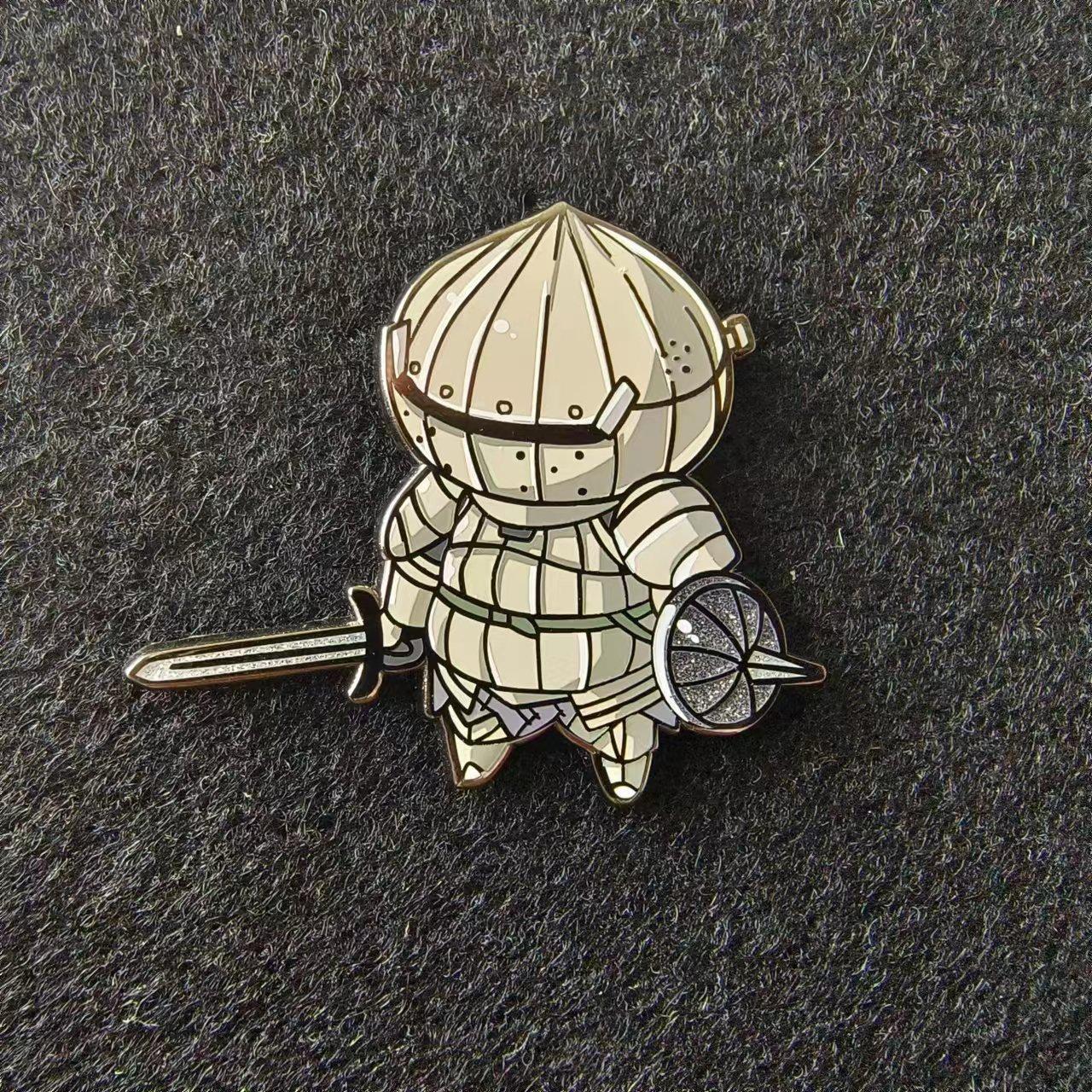 Dark Souls Character Enamel Pin Set - Handmade Fire Keeper, Siegward ...