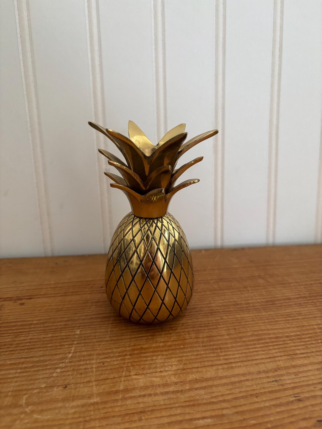 Vintage Brass Pineapple Candleholder - Etsy