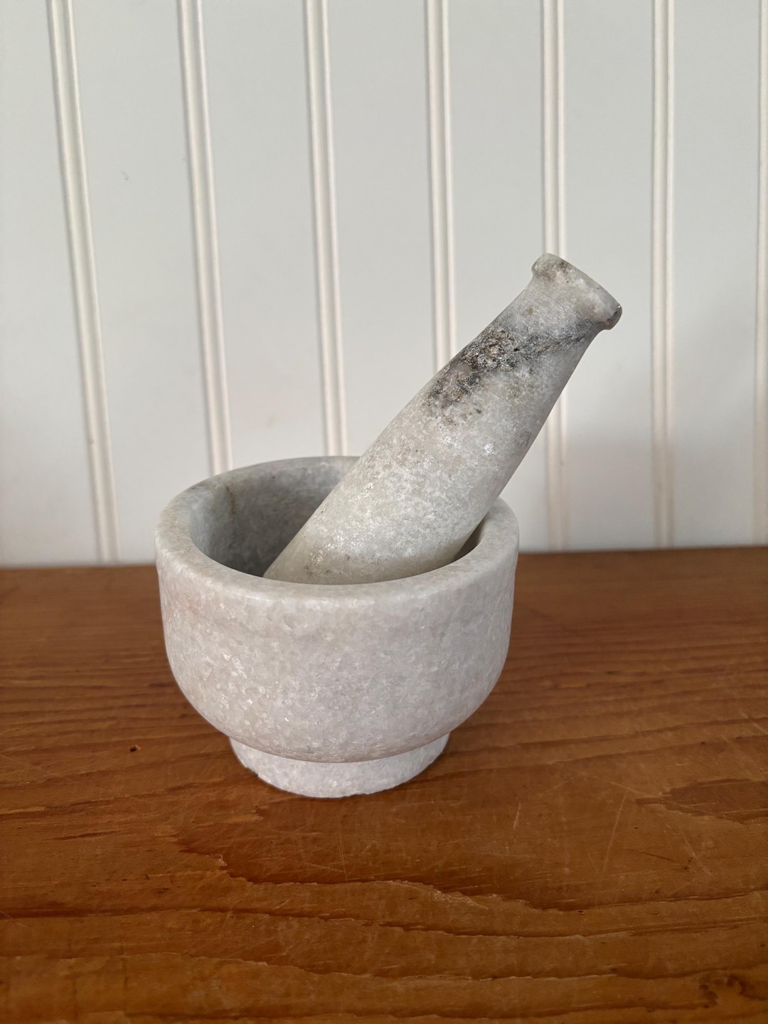 Vintage Stone Mortar & Pestle Cottagecore Kitchen Farmhouse Neutral - Etsy