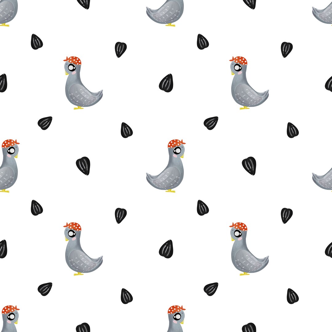 Cute Dove Bird Seamless Pattern, Digital Design, Repeat Pattern, Spring ...