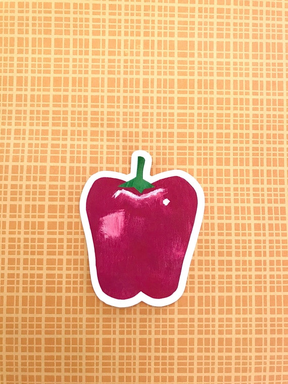 Red Apple Sticker 2.75 x 2.25 inches | Etsy
