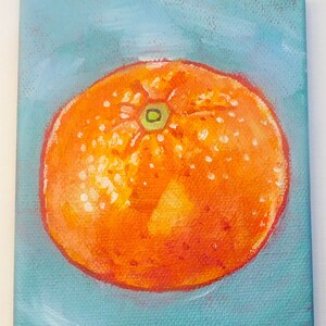 Orange Acrylic Painting - Etsy