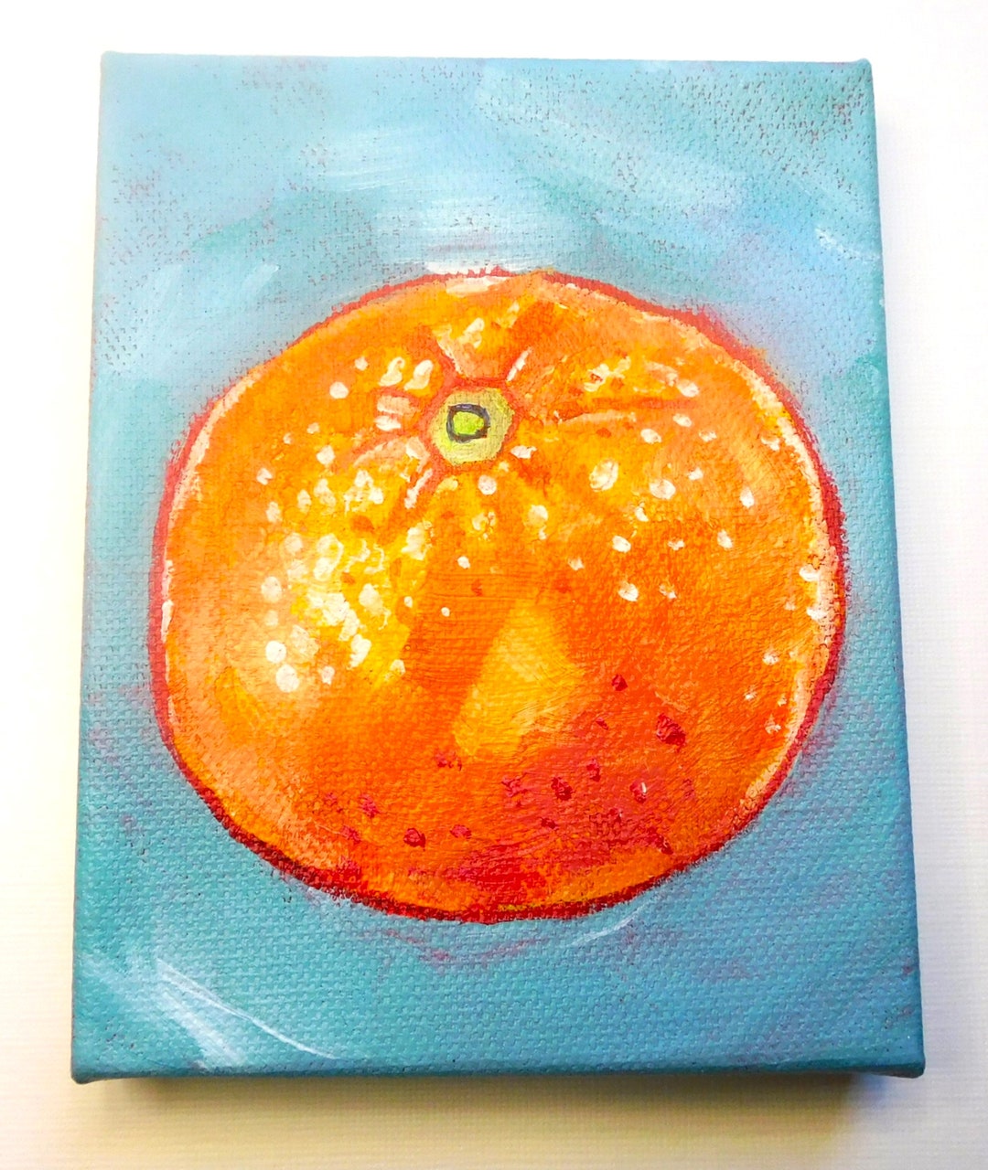 Orange Acrylic Painting - Etsy