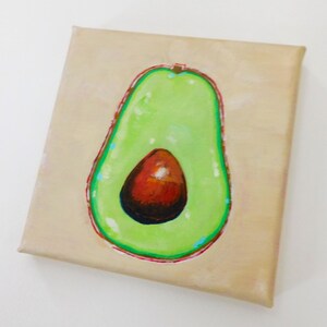 Avocado Acrylic Painting - Etsy