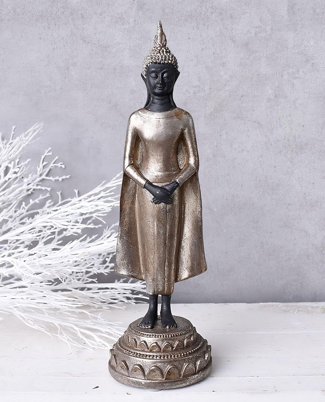 Standing Buddha Feng Shui Figurine - Etsy