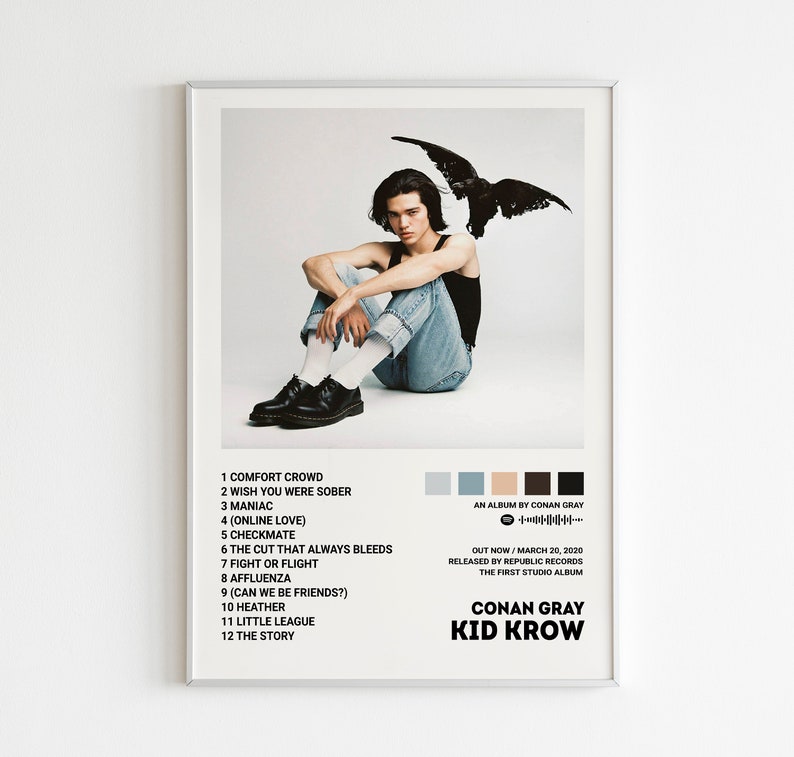 Conan Gray Posters, Kid Krow Poster, Album Cover Poster,poster Print ...