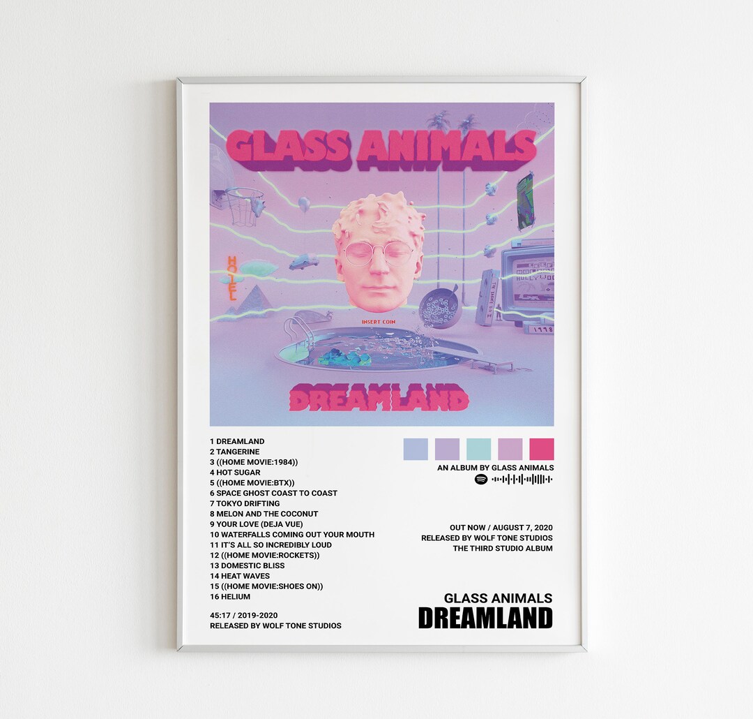 Glass Animals Poster, Dreamland Album Poster, Album Cover Poster ...