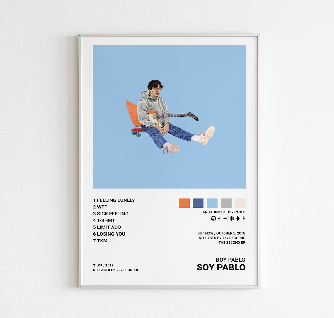 Boy Pablo Poster, Soy Pablo Album Poster, Roy Pablo, Album Cover ...