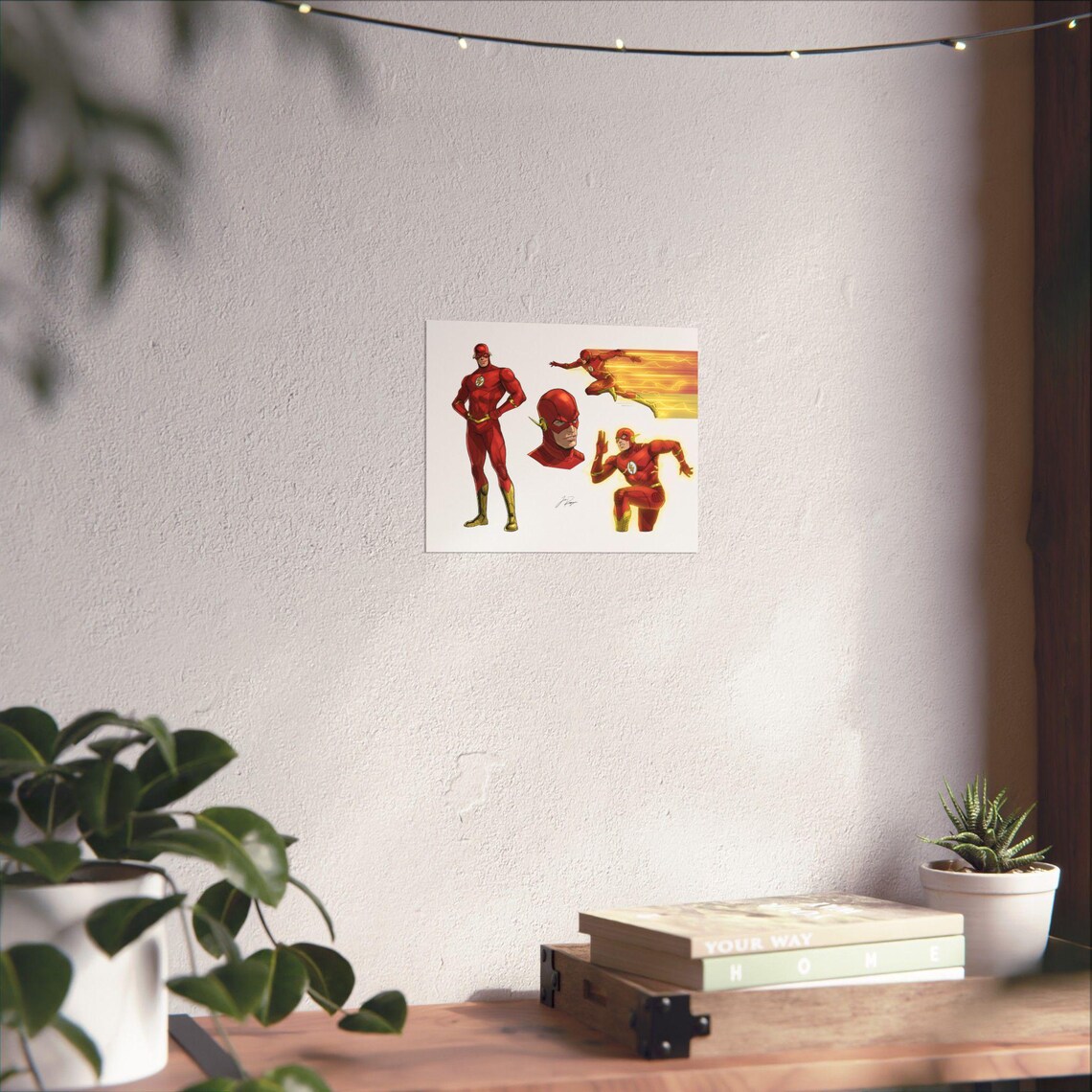 Flash DCU Fan Concept, Comic Art Poster, Superhero Wall Decor, Gift for ...