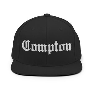 Compton OG Old English Snapback Hat - Etsy