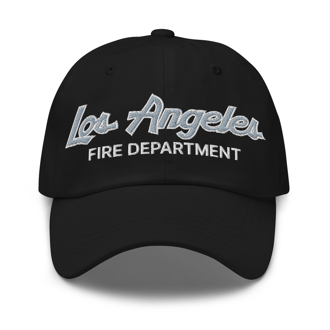 LAFD Los Angeles Fire Department Vintage Sports Script Embroidered Dad ...