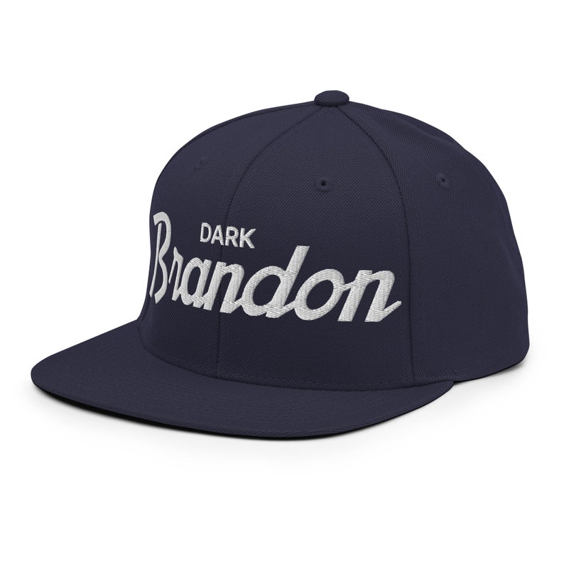 Dark Brandon Vintage Sports Script Snapback Hat - Etsy