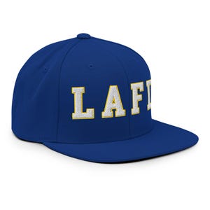 LAFD Los Angeles Fire Department Football Embroidered Flat Bill Brim ...
