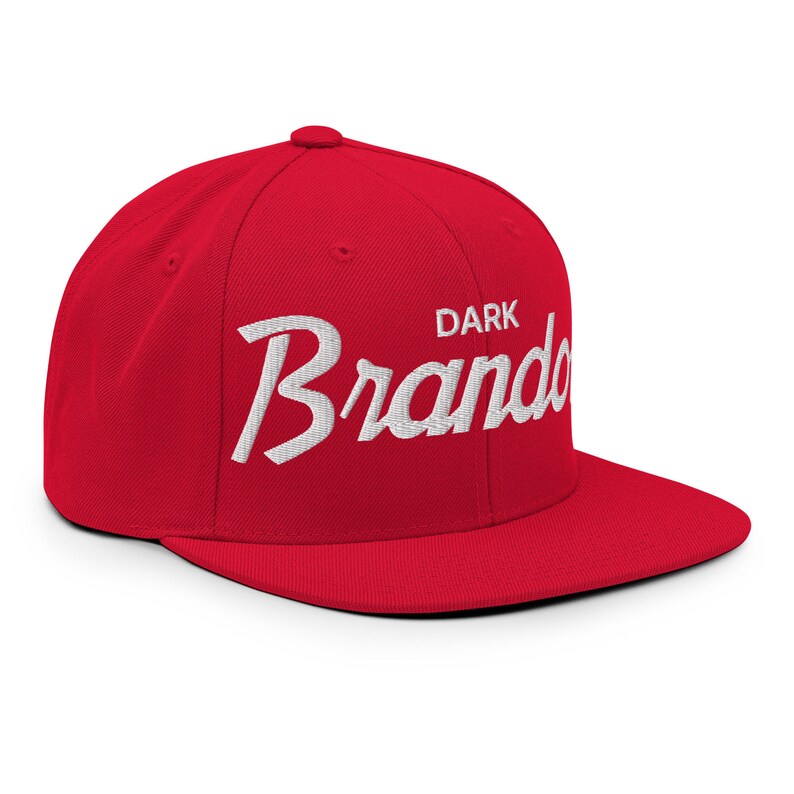 Dark Brandon Vintage Sports Script Snapback Hat - Etsy