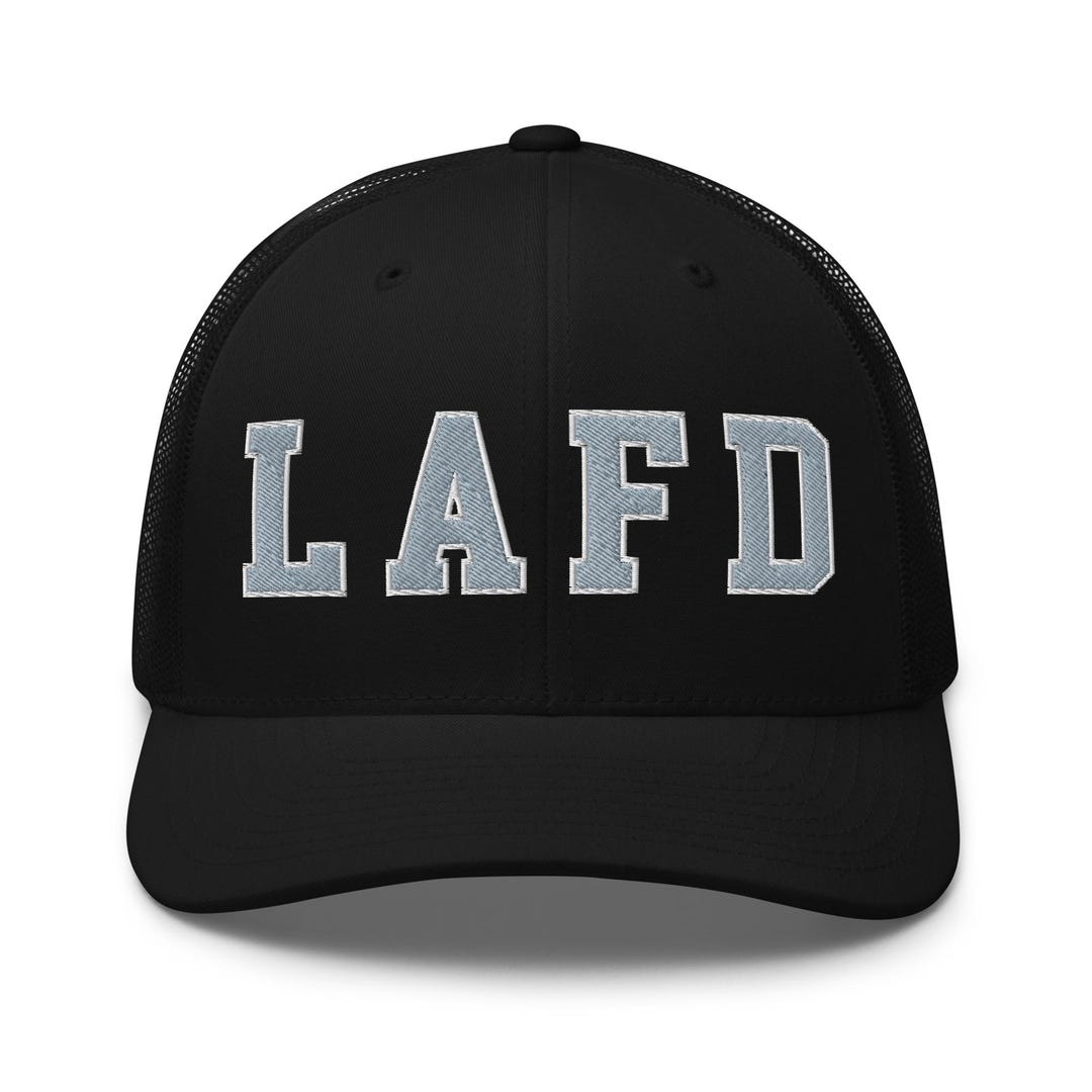 LAFD Los Angeles Fire Department Embroidered Mesh Trucker Hat - Etsy Canada