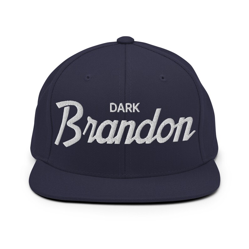 Dark Brandon Vintage Sports Script Snapback Hat - Etsy