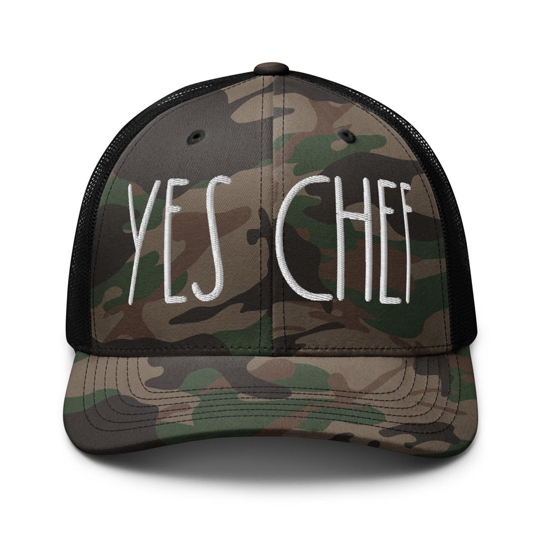 Yes Chef Camo Trucker Hat - Etsy