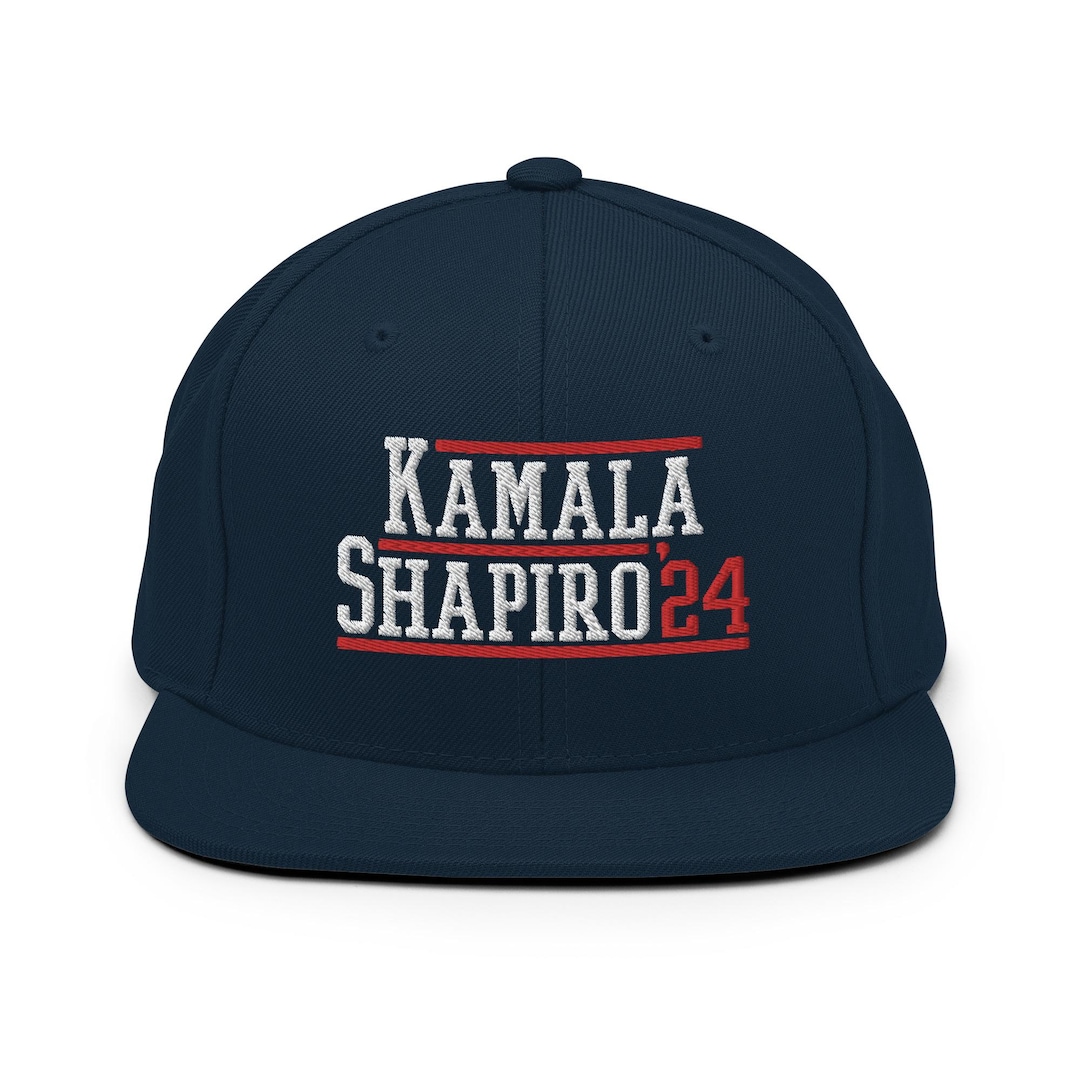 Kamala Harris Josh Shapiro 2024 Flat Bill Brim Snapback Hat - Etsy