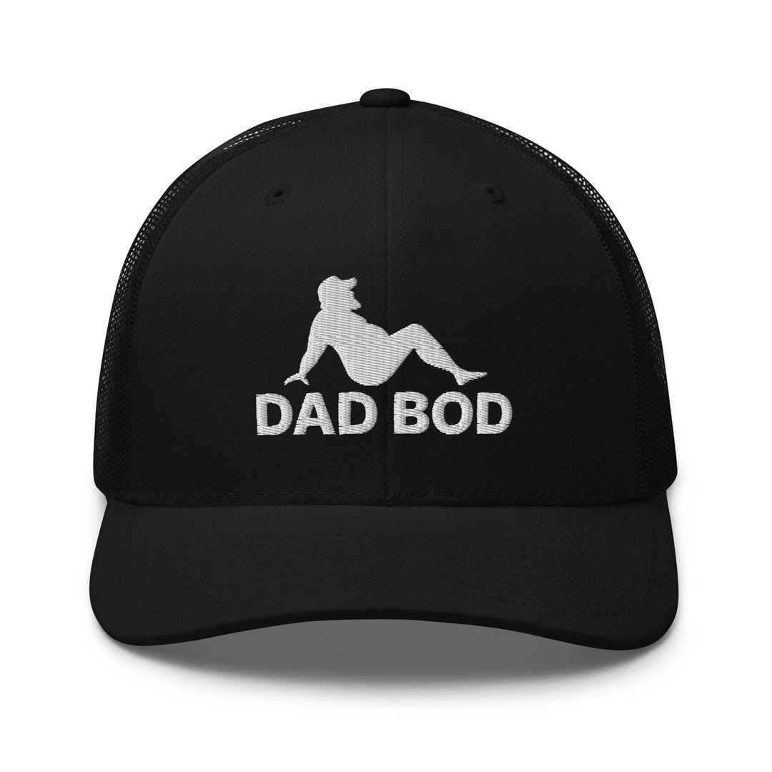 Dad Bod Mud Flap Silhouette Embroidered Mesh Trucker Hat - Etsy