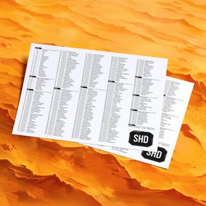 Star Wars Unlimited Checklist Printable Card List Minimal SWU Binder ...