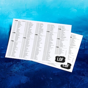 Star Wars Unlimited Checklist Printable Card List Minimal SWU Binder ...