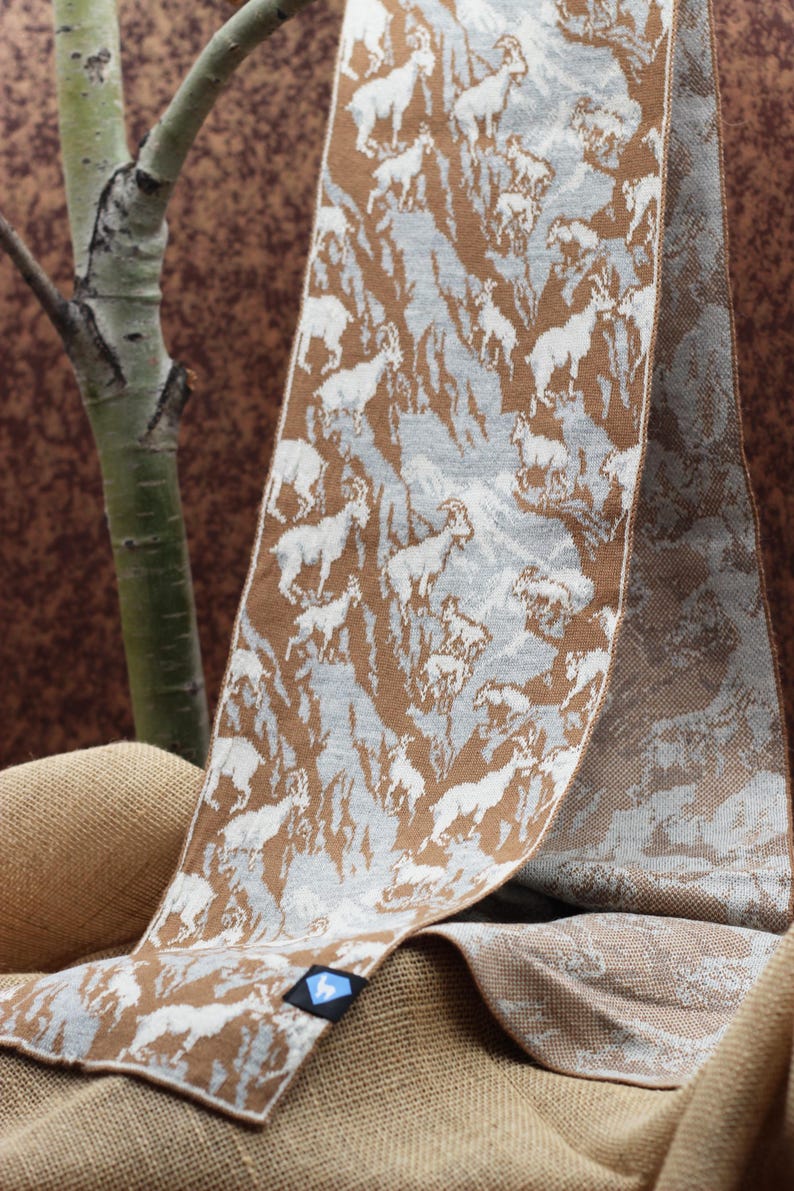 Alpaca Scarf Mountain Goat Knit - Made in Montana USA - Etsy