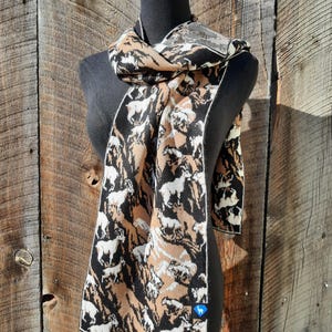 Alpaca Scarf Mountain Goat Knit - Made in Montana USA - Etsy
