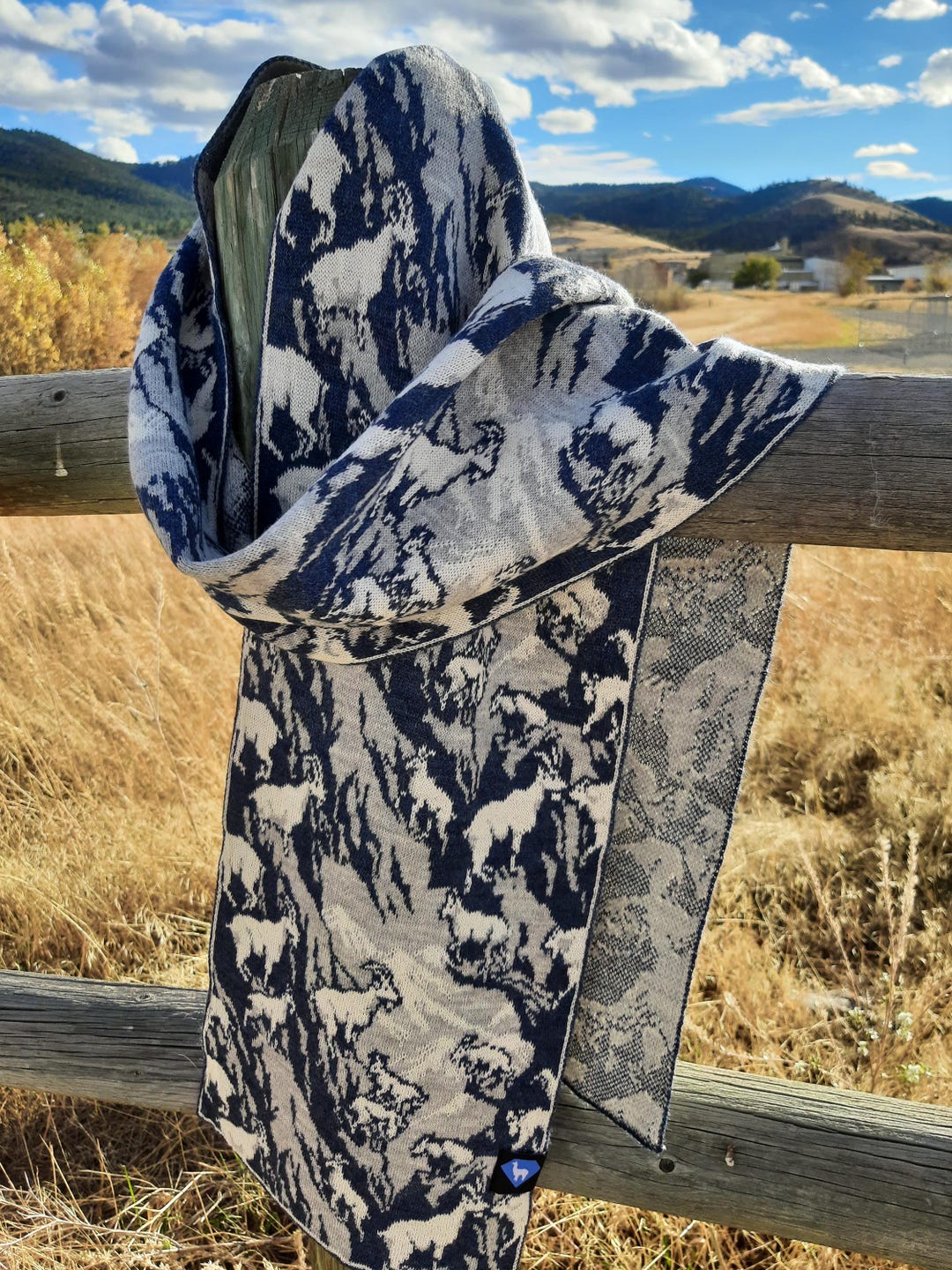 Alpaca Scarf Mountain Goat Knit - Made in Montana USA - Etsy