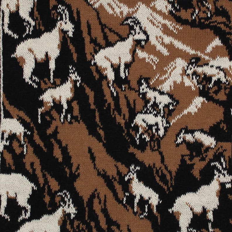 Alpaca Scarf Mountain Goat Knit - Made in Montana USA - Etsy
