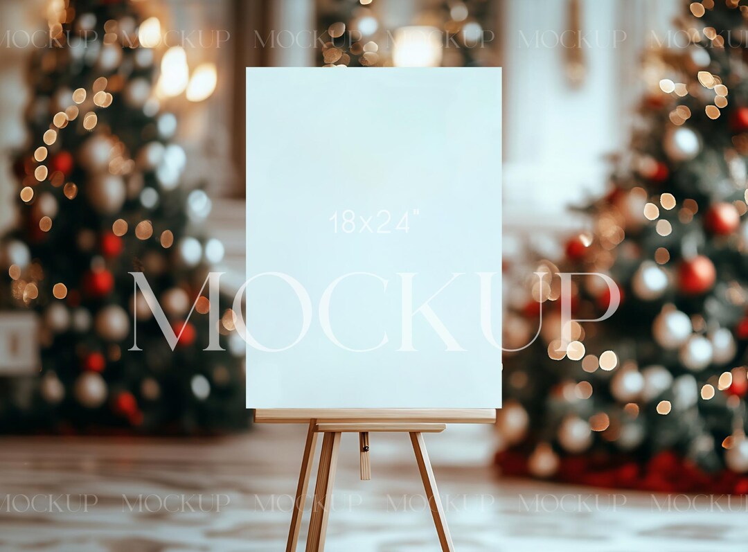 Vertical Welcome Sign Mockup, 18x24 Welcome Poster Mockup, Easel Poster ...