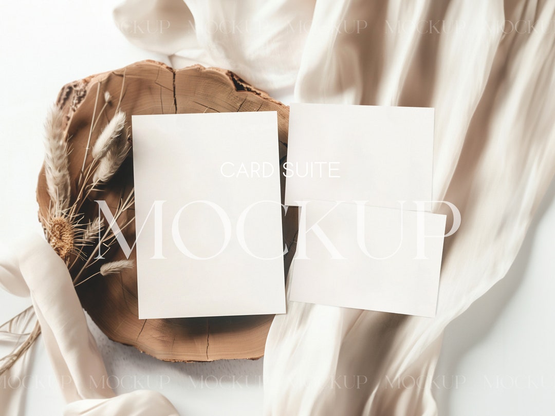 Invitation Suite Mockup, Wedding Card Set Mockup, Wedding RSVP Mock Up ...