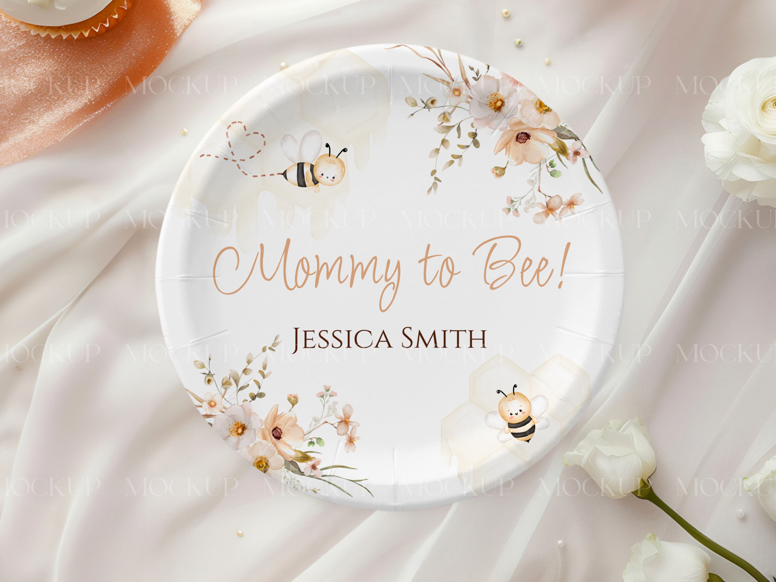 Zazzle Paper Plate Mockup, Plate Mockup, Empty Plate Mockup, Zazzle ...