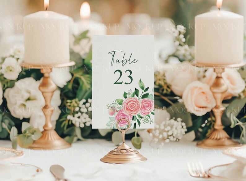 4x6 Menu Mockup, Table Card Mockup, 4x6 Card Mockup, 4x6 Ratio Mock ...