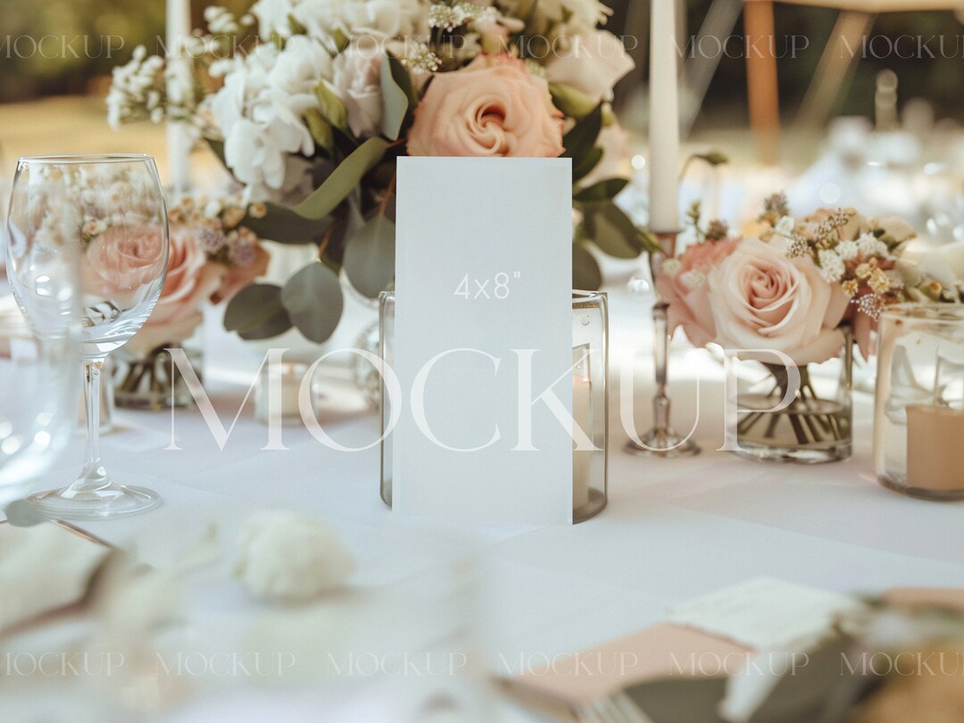 Simplistic Event Menu Mockup, Blank Stationary Mockup, Program Mockup ...