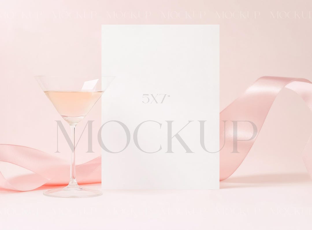 Pink Bridal Shower Mockup, Bridal Party Invitation Mock, Bridal Brunch ...