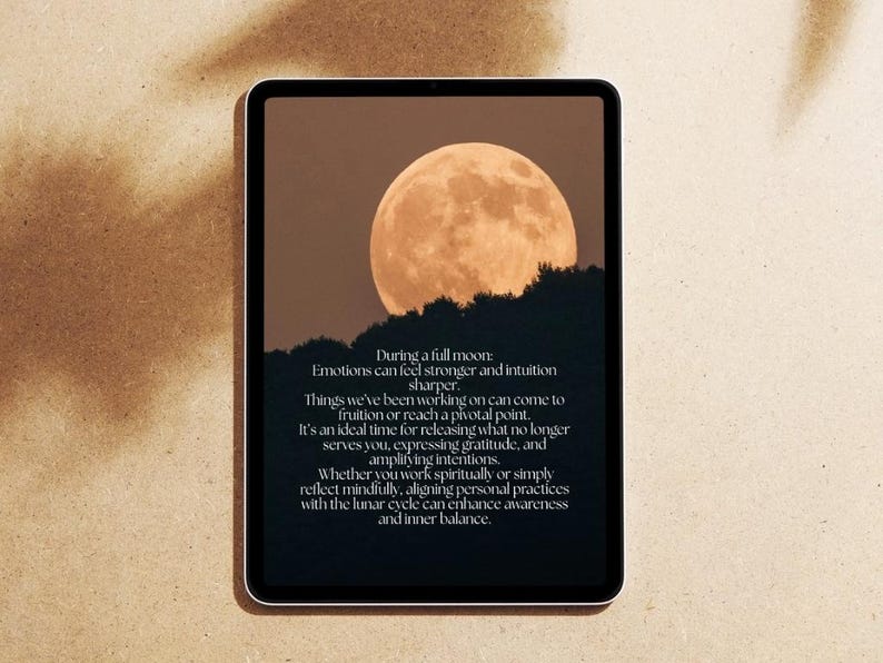 Digital Full Moon Rituals for 2026 With 13 Full Moon Rituals and Tips ...