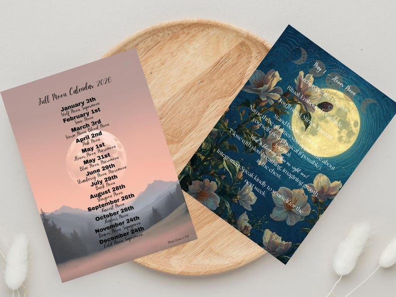 Digital Full Moon Rituals for 2026 With 13 Full Moon Rituals and Tips ...