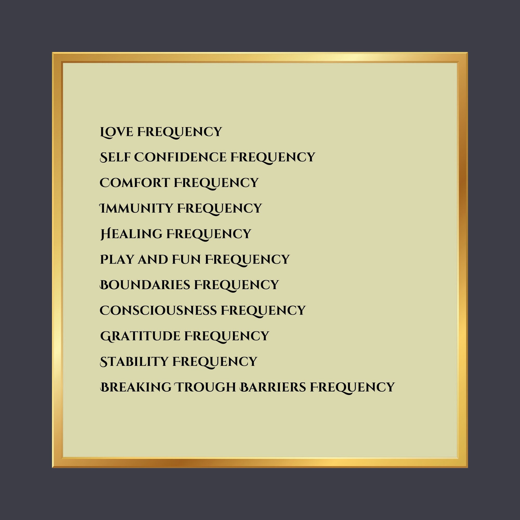 Digital Frequency Cards Printable Frequency Paintings Positive ...