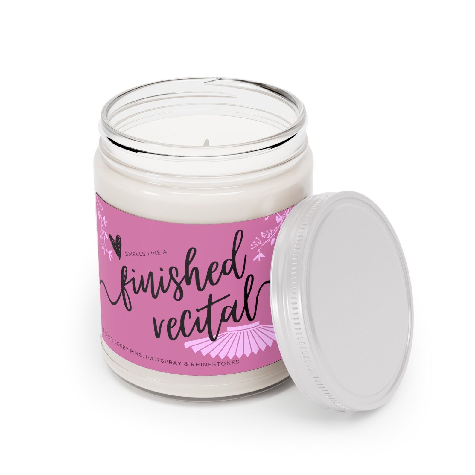 Recital Candle, Ballerina Candle, Dancer Gift, Dance Teacher Gift, Soy ...