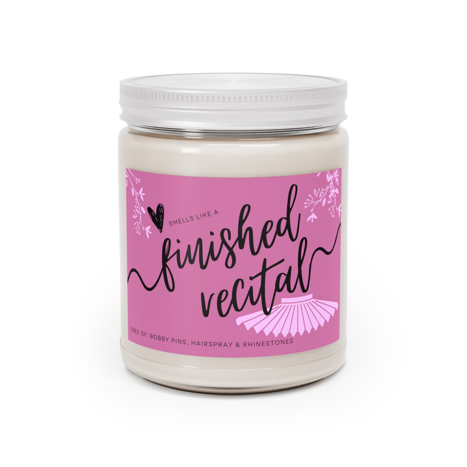 Recital Candle, Ballerina Candle, Dancer Gift, Dance Teacher Gift, Soy ...