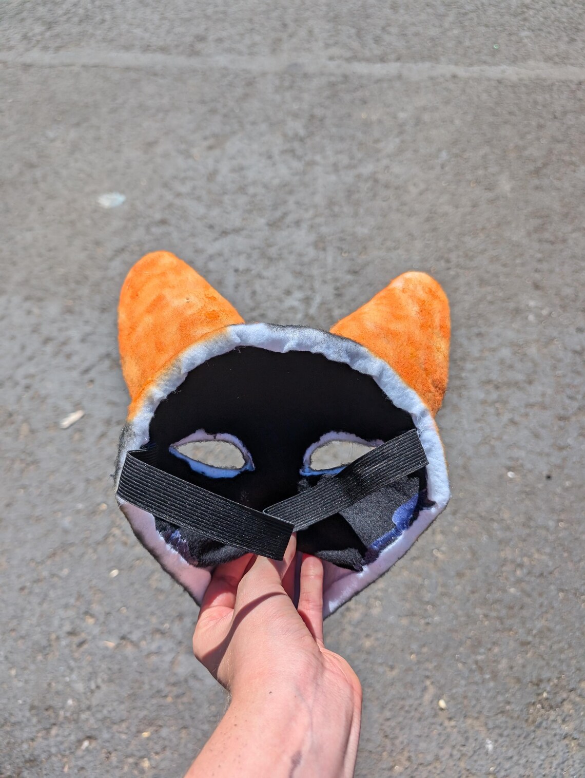 Airbrushed Cross Fox Therian Mask - Etsy