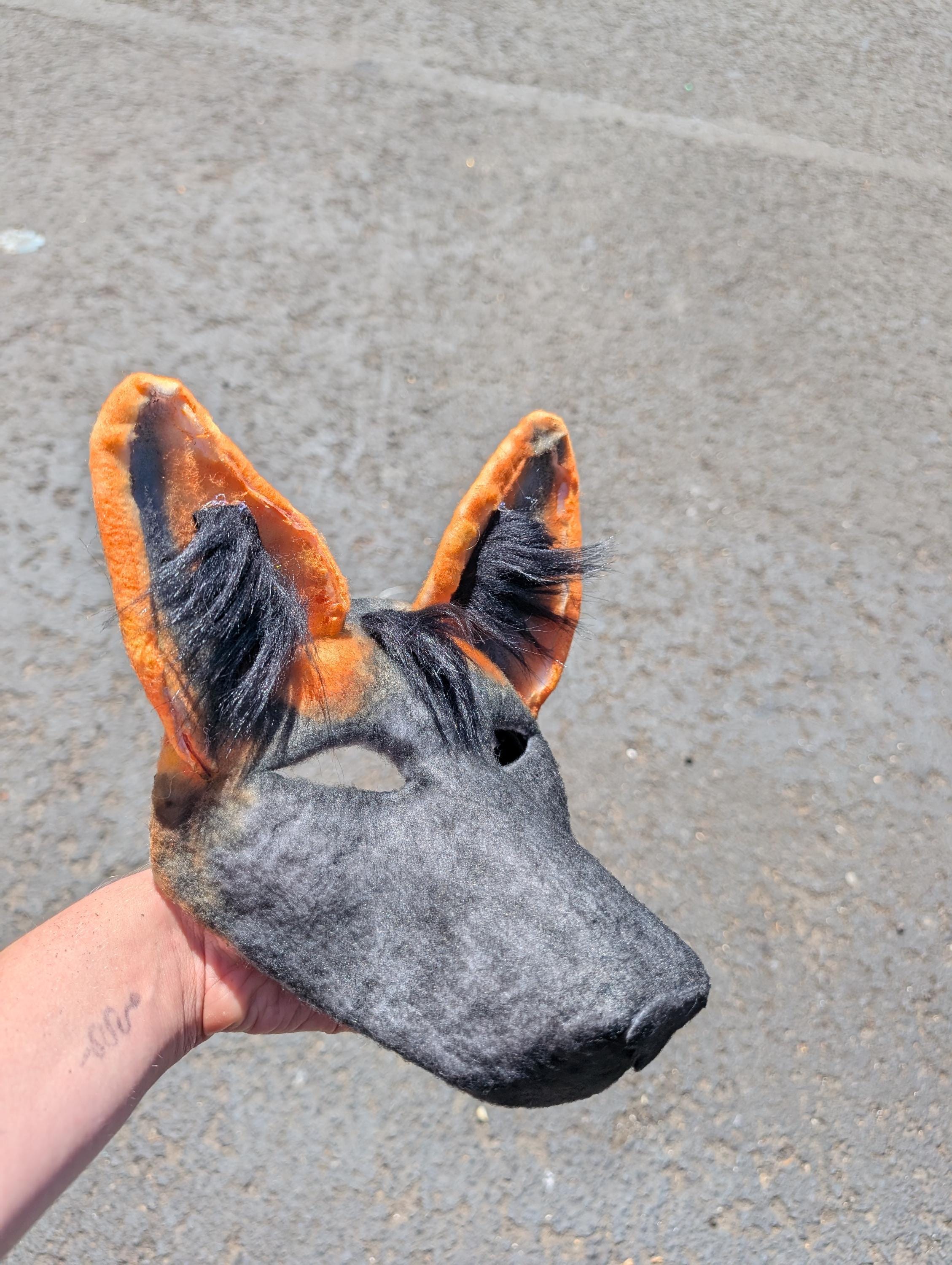 Airbrushed Cross Fox Therian Mask - Etsy