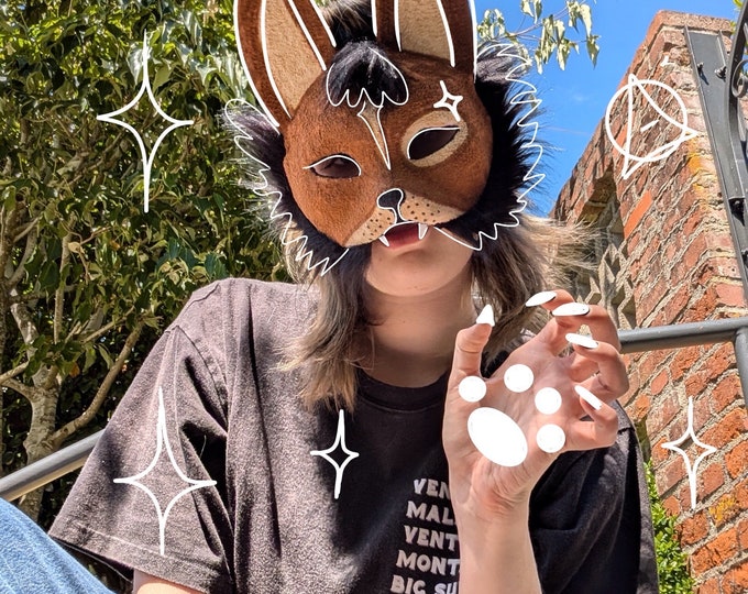 Cat Therian Mask, Therian Mask, Cat Mask, Therain, Lynx Therain Mask ...