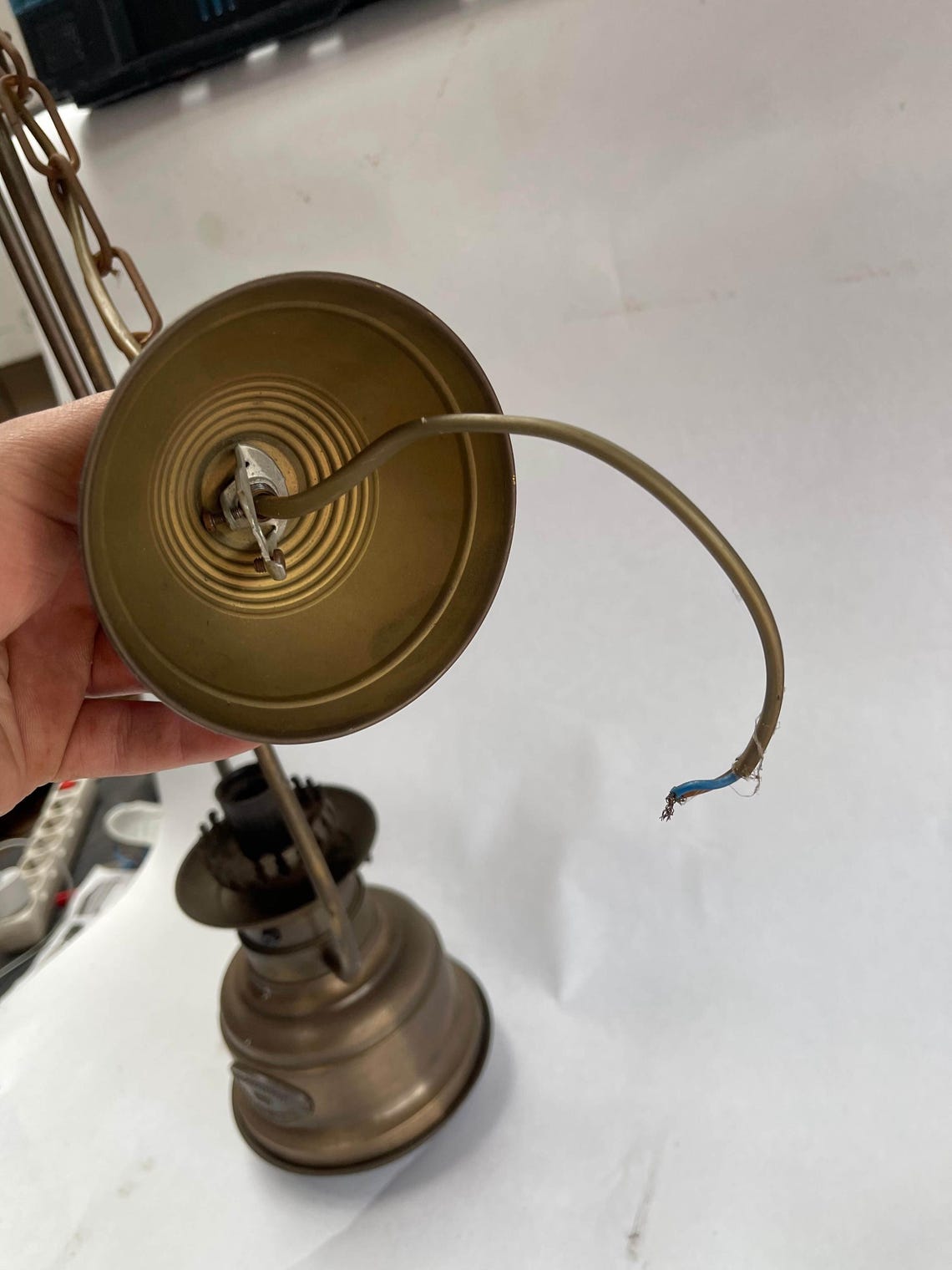 S.S. Puritan 1889 Fall River Line Vintage Ship Lamp Hanging Light ...