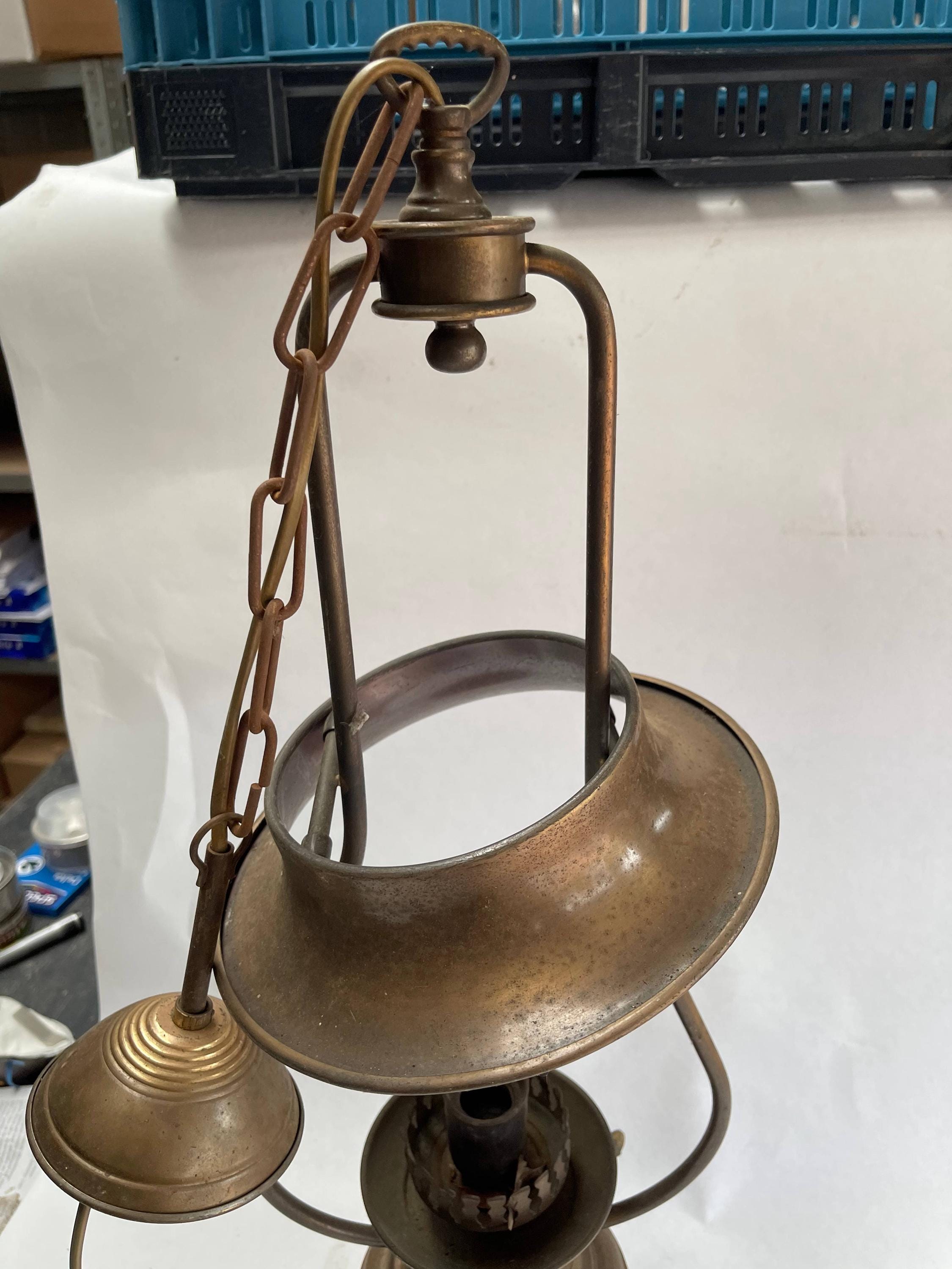 S.S. Puritan 1889 Fall River Line Vintage Ship Lamp Hanging Light ...