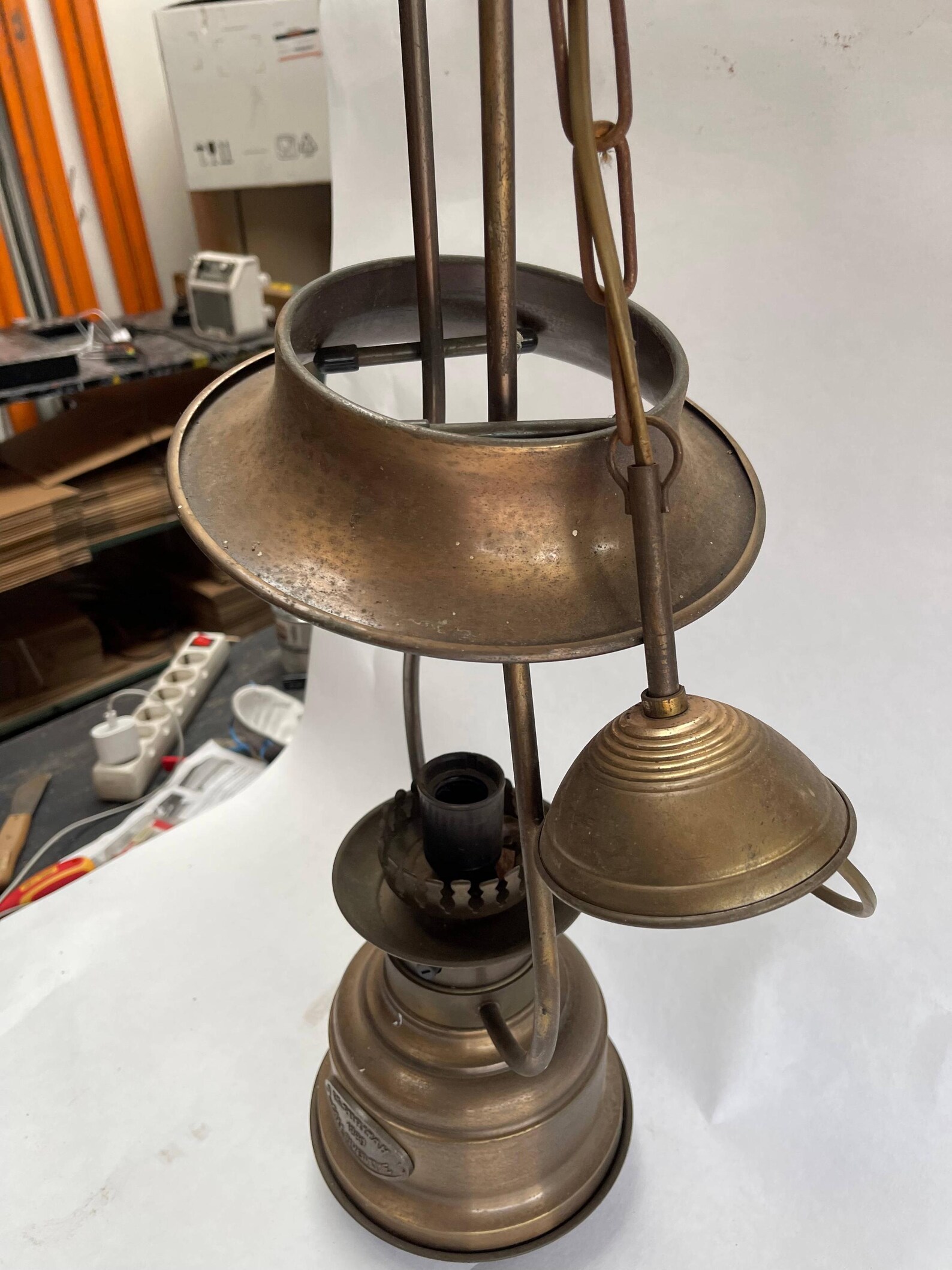 S.S. Puritan 1889 Fall River Line Vintage Ship Lamp Hanging Light ...