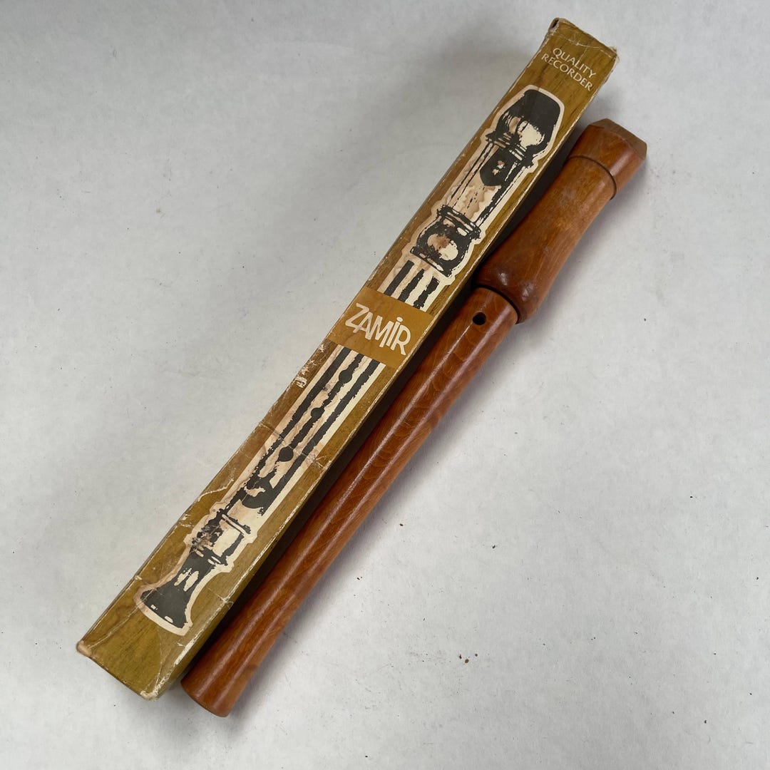 Vintage Zamir Quality Recorder Flute Soprano Made in Israel Music ...